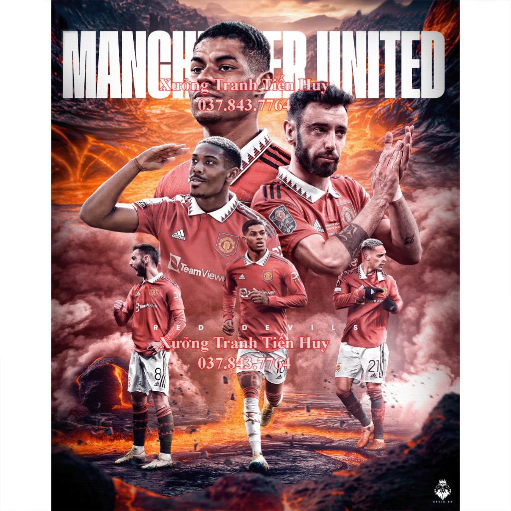 Poster Cầu Thủ Bóng Đá Manchester United Dán Tường Cực Đẹp, Poster CLB ...