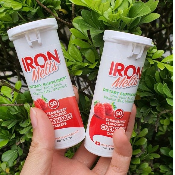 Sắt ngậm Iron Melts Úc 50 viên | Shopee Việt Nam