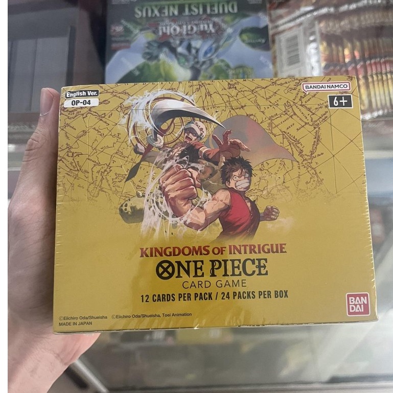 [Chính hãng] 1 Box KINGDOMS OF INTRIGUE (OP04 ENG) thẻ bài trò chơi ONE ...