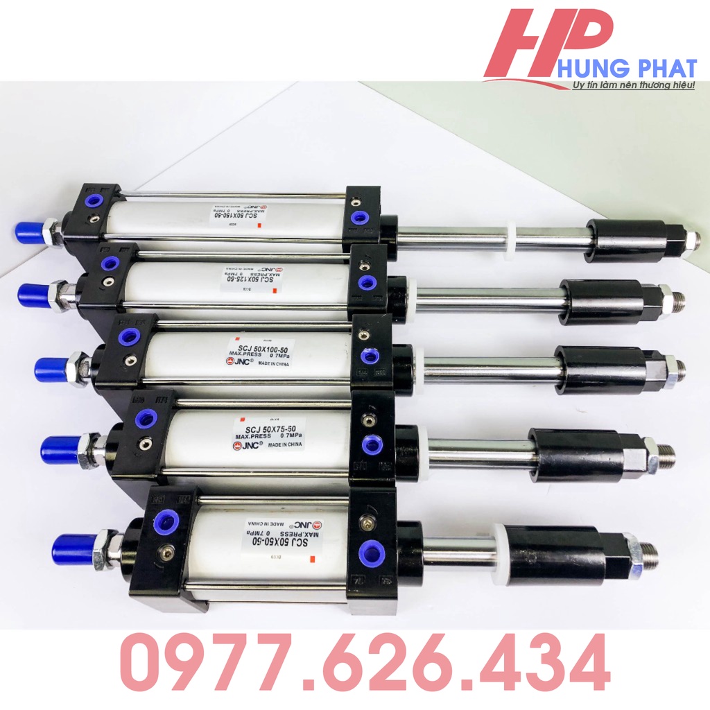 Xi lanh khí nén đế vuông SCJ 50 - Xi lanh hai đầu chỉnh SCJ50 | Shopee ...