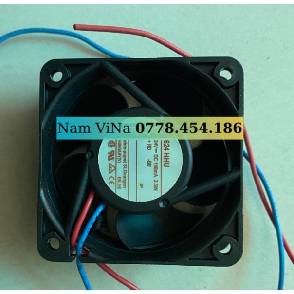 Quạt tản nhiệt tủ điện Ebmpast 624HHU: 24VDC 60x60mm | Shopee Việt Nam
