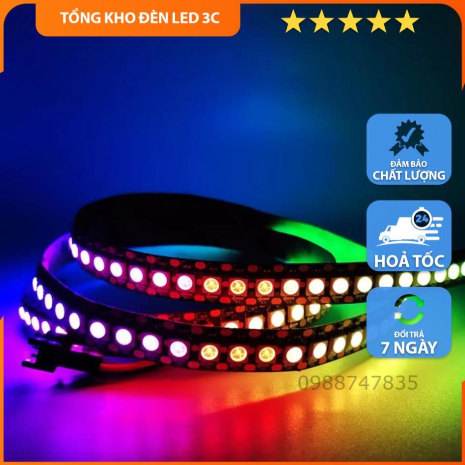 Đèn Led WS2812B 144 Led/m ARGB 5V, Led dây dán full màu nháy theo nhạc ...
