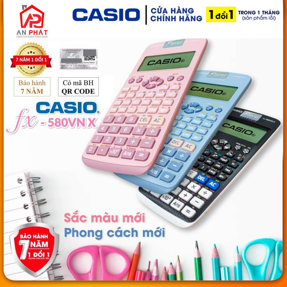 Máy Tính Casio FX 580VNX, Máy Tính Chính Hãng Bitex Bảo Hành 7 Năm Trọn Đời Học Sinh - Chuyển ...