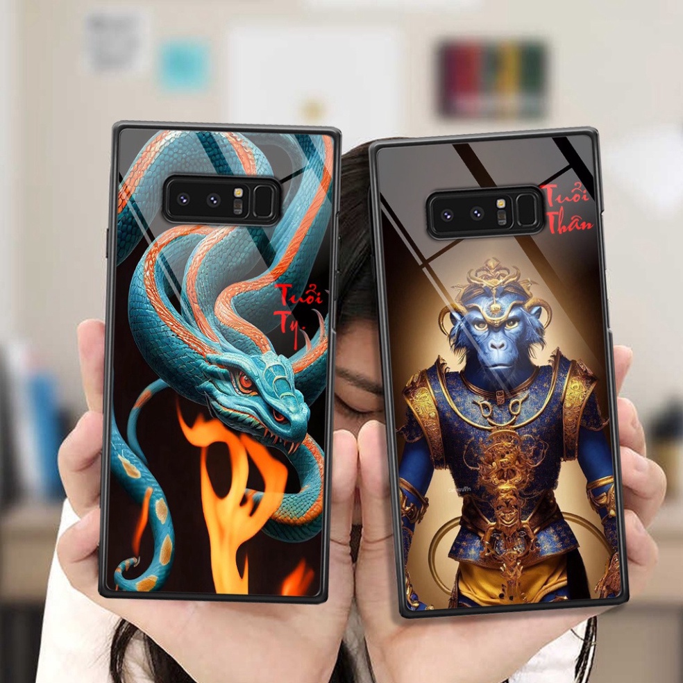 Ốp kính Samsung Note 8 hình 12 con giáp chiến binh siêu ngầu, siêu sang ...