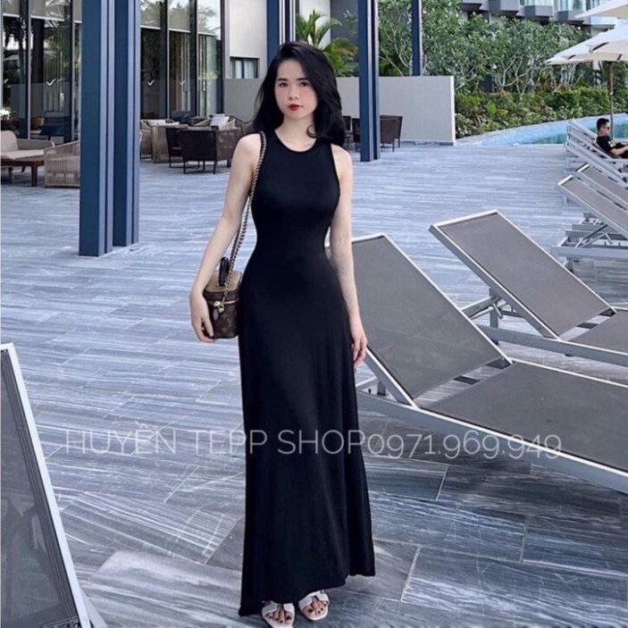 Đầm Body Ba Lỗ Dáng Dài Chất Thun Gân P023 MTR (Hỏa Tốc) | Shopee Việt Nam
