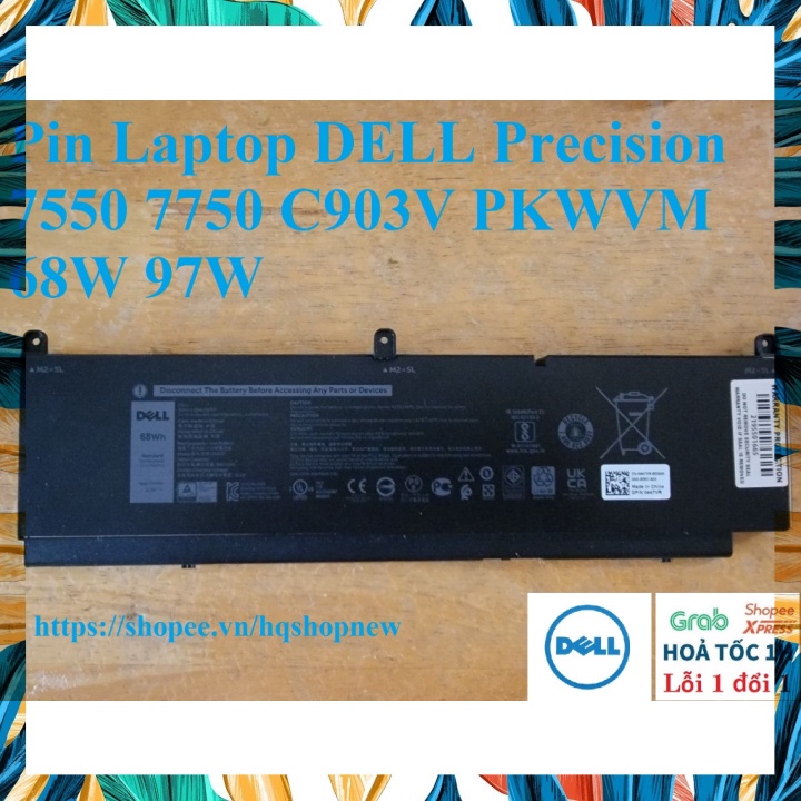 Pin Laptop DELL Precision 7550 7750 C903V PKWVM 68W 95W PHỤ KIỆN LAPTOP ...