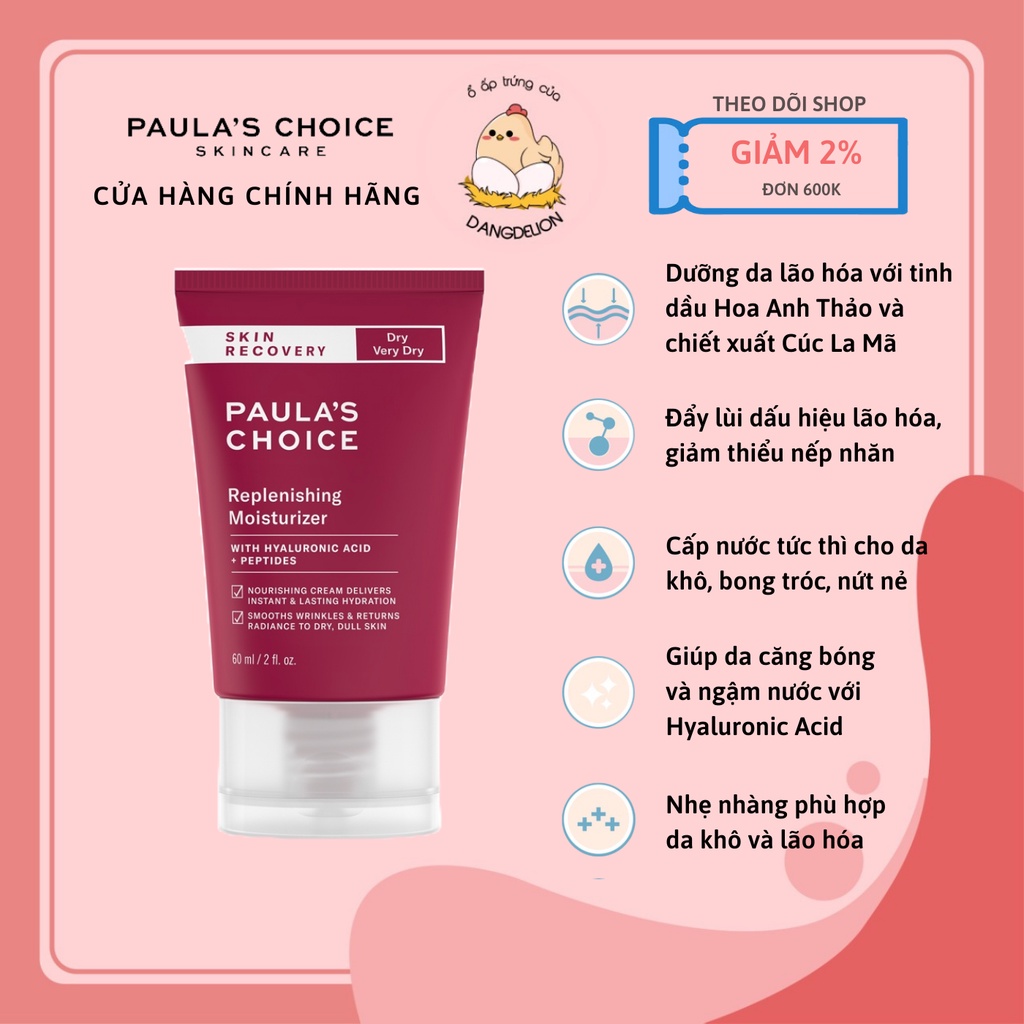 Kem dưỡng ẩm phục cho da khô Paula's Choice Skin Recovery Replenishing ...
