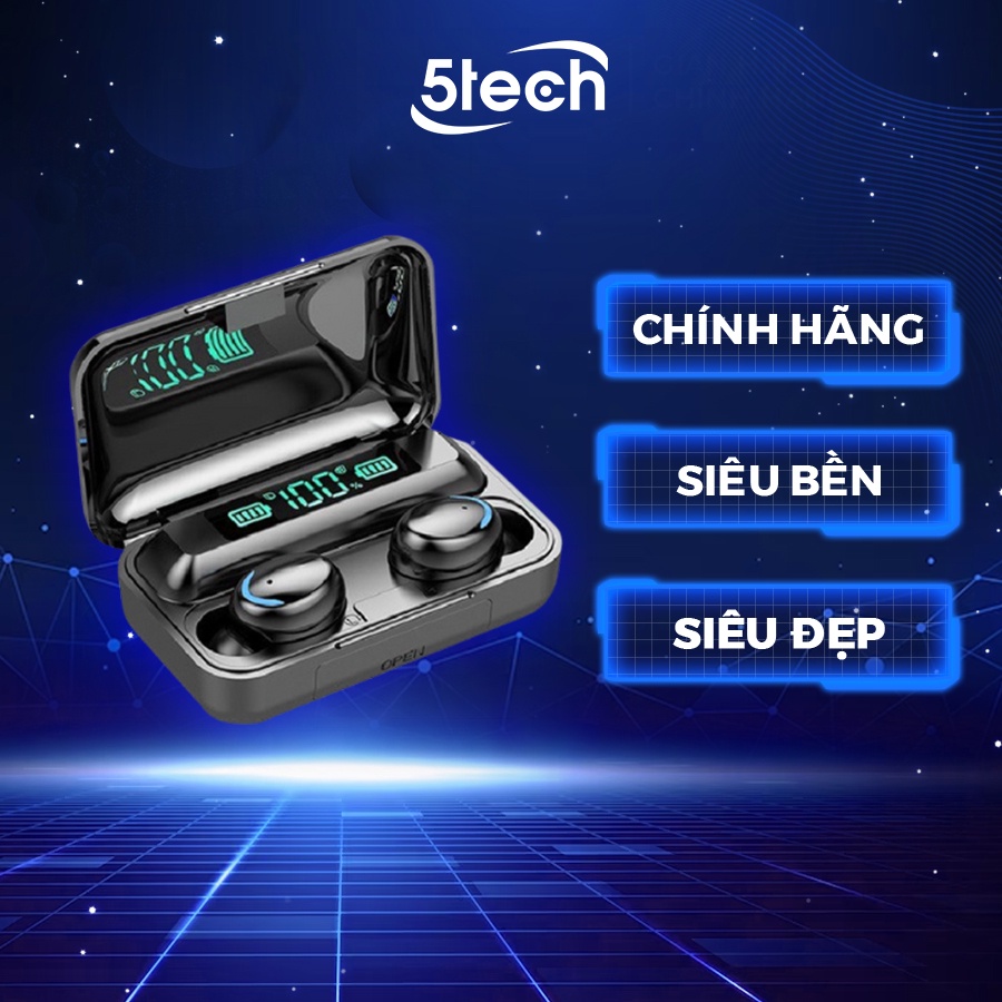 Tai nghe bluetooth không dây nhét tai TWS 5.0, tai phone cảm ứng chống ...