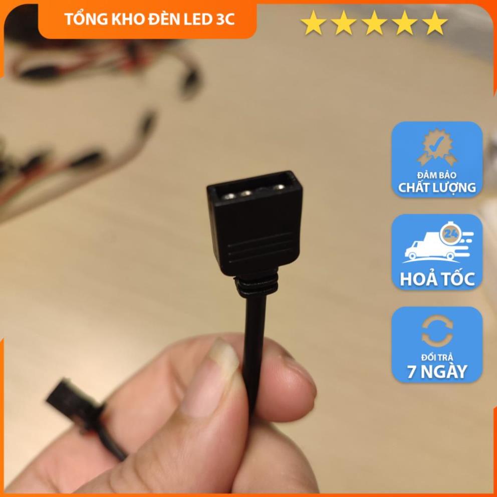 Dây Cáp nối Led ARGB 3 pin với bo mạch chủ PC 3P5V, Đồng Bộ ánh sáng ...