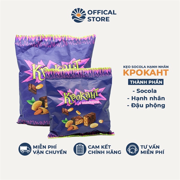 [CHÍNH HÃNG] Kẹo Socola Nga Đậu Phộng Hạnh Nhân Kpokaht Gói 500G - Nhập Khẩu Chính Hãng | Shopee ...