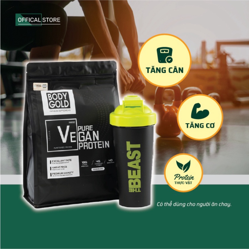 Whey Vegan Protein - Sữa Thực Vật Tăng cân Tăng cơ Body Gold Túi 1kg ...