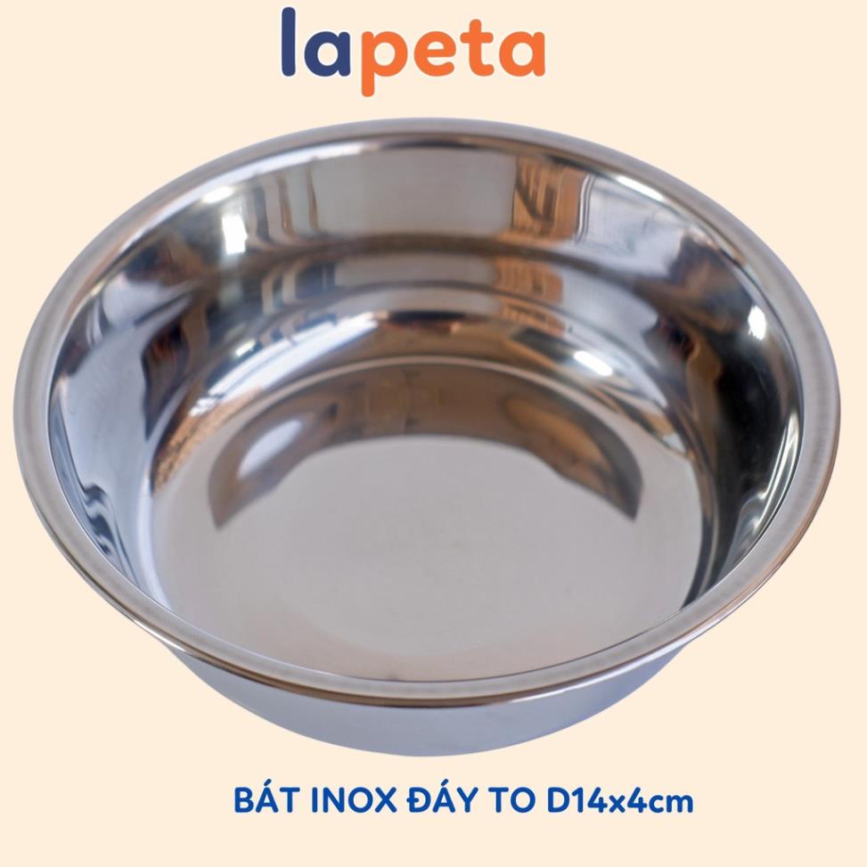Bát ăn cho mèo bằng inox, ruột bát inox thay thế cho bát tai mèo D14cm ...