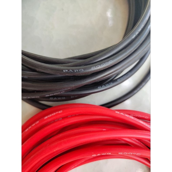 Dây chịu nhiệt AWG vỏ silicon dùng nối pin 8AWG (1m) | Shopee Việt Nam