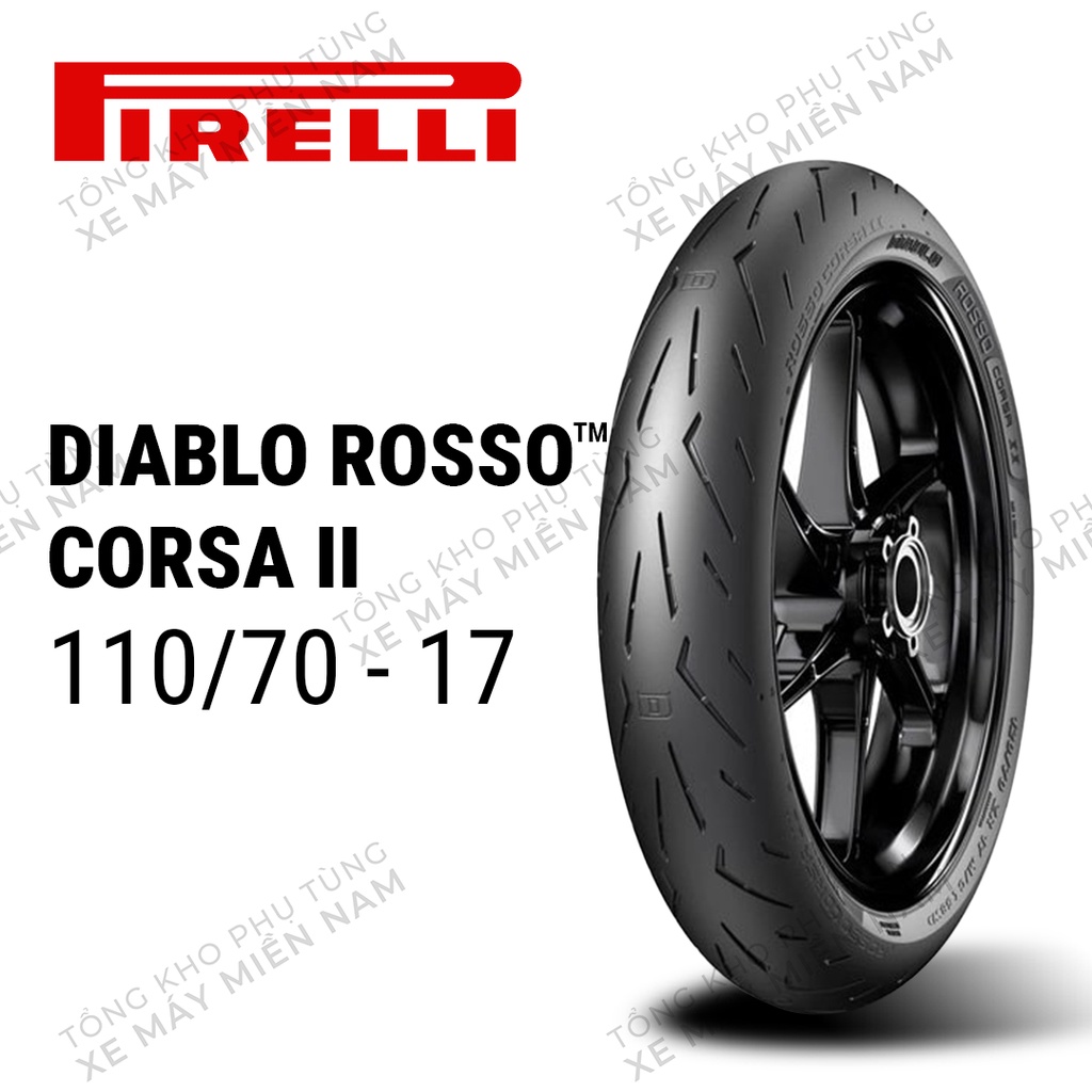 Vỏ xe Pirelli ROSSO CORSA II 110/70 - 17 | Shopee Việt Nam