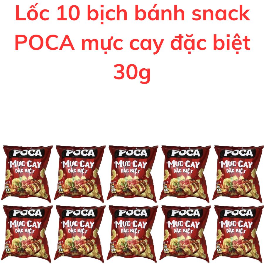 Bánh snack POCA mực cay đặc biệt bịch 30g | Shopee Việt Nam