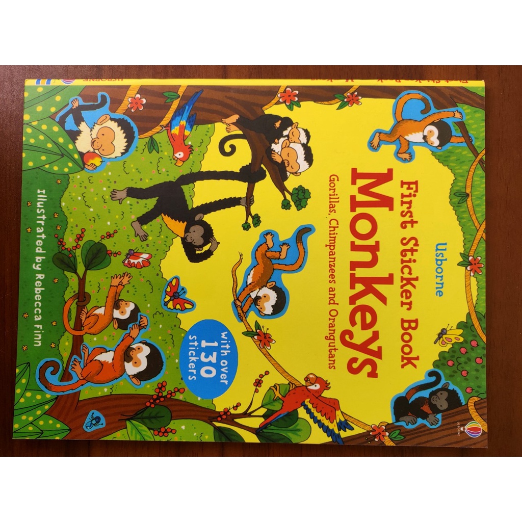 Bộ nhập - Usborne Sticker - Monkey | Shopee Việt Nam