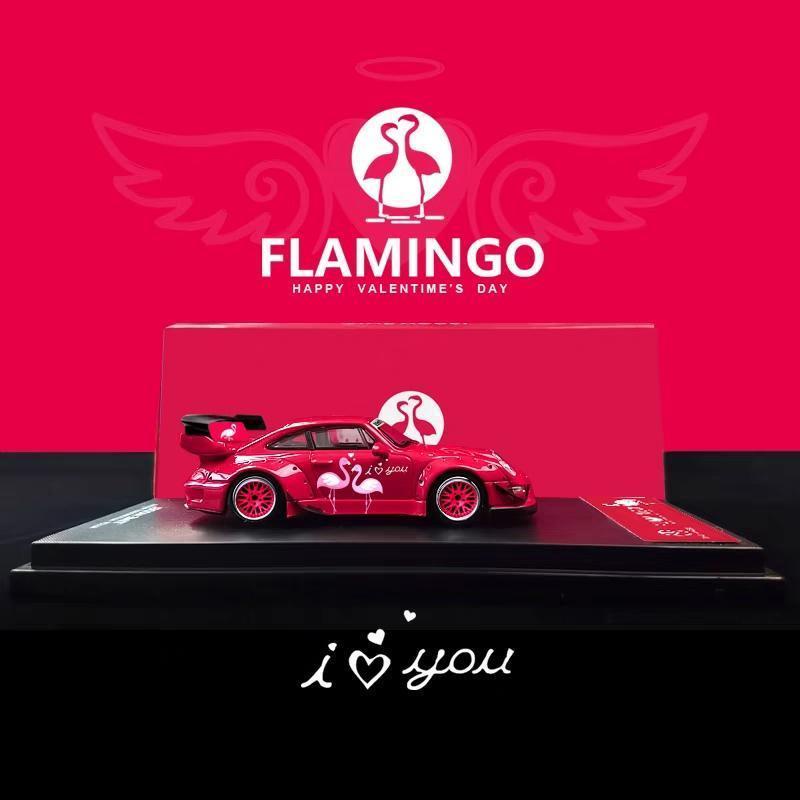 Tm 1: 64 Porsche RWB993 Flamingo Cặp Đôi Tanabata Lễ Hội Quà Tặng Hợp ...