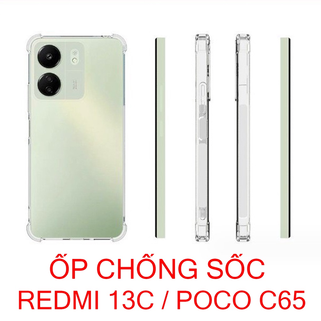 Ốp chống sốc REDMI 13C / POCO C65 silicon trong dày dặn loại 1 | KIND CASE ốp điện thoại bảo vệ ...