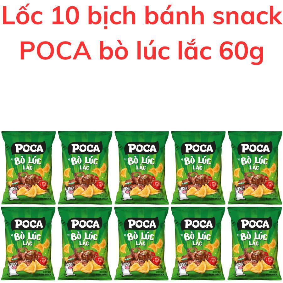 Bánh snack POCA bò lúc lắc bịch 60g | Shopee Việt Nam