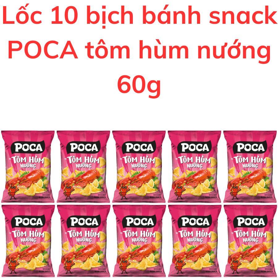 Bánh snack POCA tôm hùm nướng bịch 60g | Shopee Việt Nam