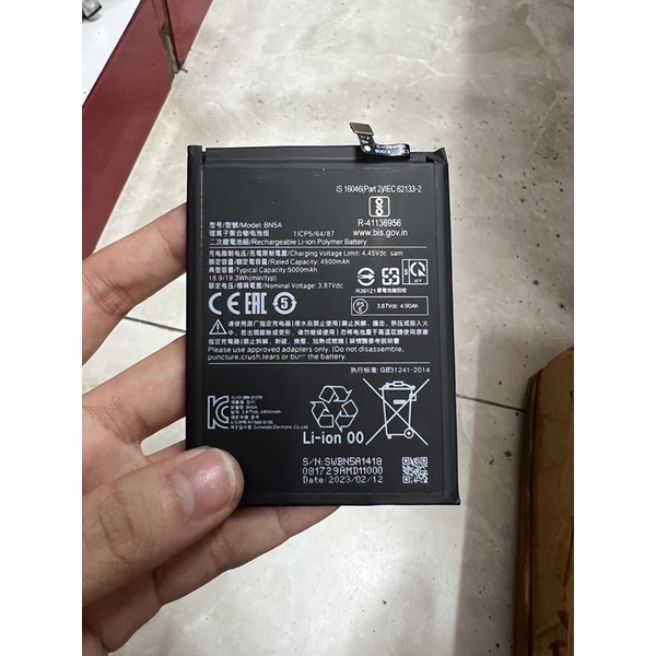 Pin Xiaomi BN5A - Xiaomi Redmi Note 10-5G (5000mAh) Dung lượng chuẩn ...