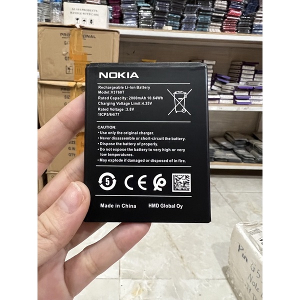 Pin Nokia V3760T / Pin Nokia C2 (2800mAh) dung lượng cao bảo hành 1 đổi ...