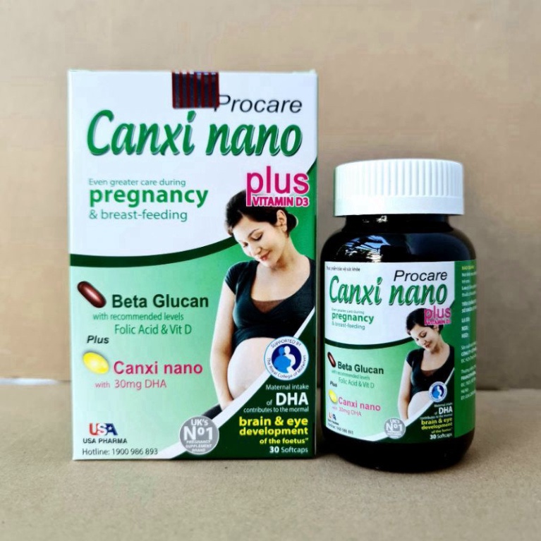 Procare Canxi nano pregnancy giúp bổ sung canxi cho phụ nữ chuẩn bị ...