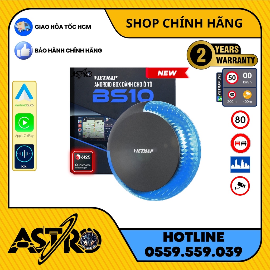 VIETMAP BS10 - Android Box Ô TÔ thế hệ mới bản quyền S2 Vietmap Live ...