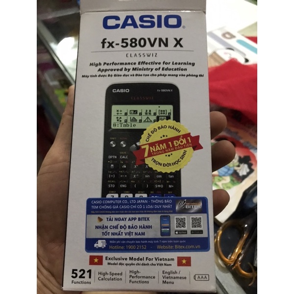 máy tính casio 580 vnx chính hãng | Shopee Việt Nam
