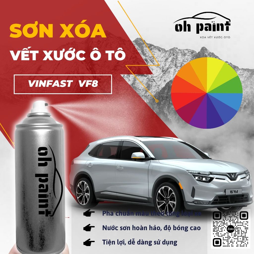 [VINFAST VF8] Sơn xóa vết xước ô tô CHUẨN CODE MÀU XUẤT XƯỞNG, đủ màu ...
