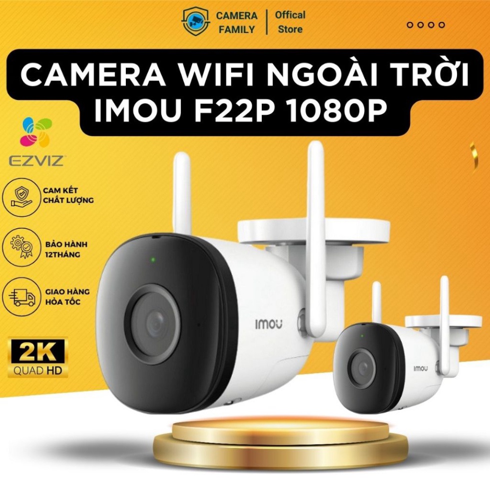 Camera WiFi ngoài trời IMOU F22P 1080p, F22FP, F22FEP 2MP, F26FP Có màu ...