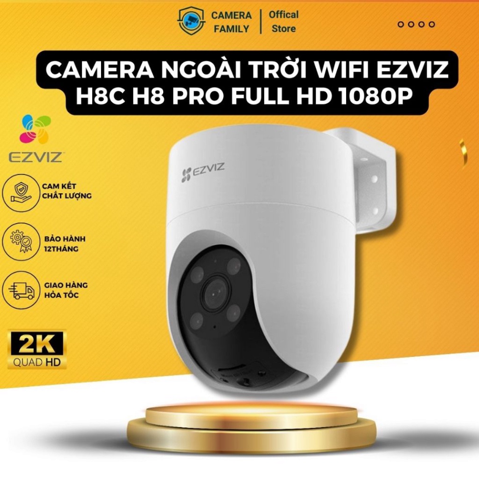 Camera ngoài trời Wifi EZVIZ H8C H8 PRO Full HD 1080P /2K /2K+, C8W ...