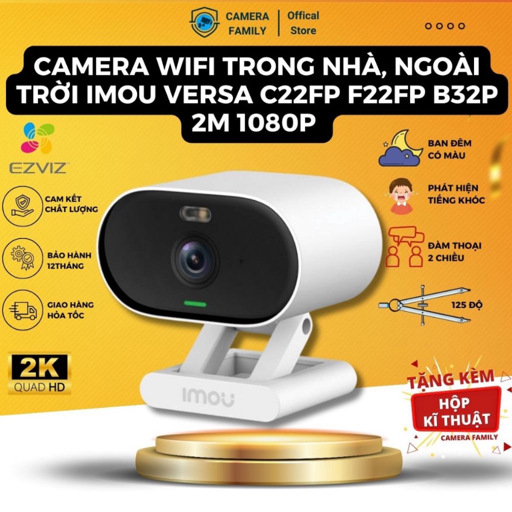Camera WiFi Trong Nhà, Ngoài Trời IMOU VERSA C22FP F22FP B32P 2M 1080P ...