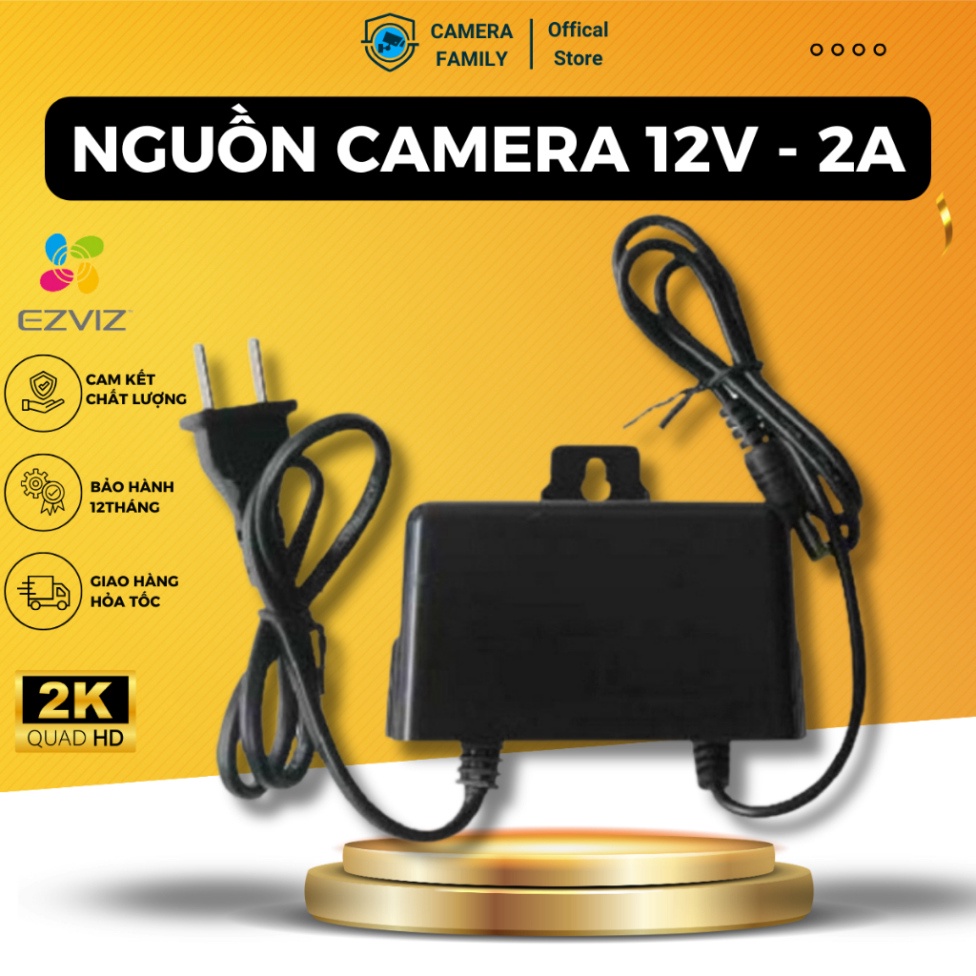Nguồn Camera 12V - 2A Cho Camera giám sát Treo Ngoài Trời . . | Shopee ...