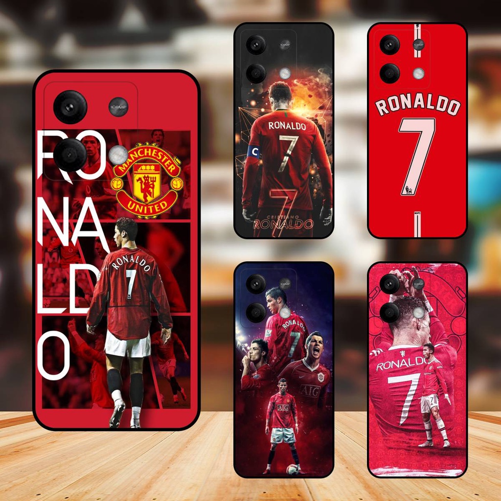 Ốp lưng điện thoại Redmi Note 13, Note 13 Pro viền đen Cristiano ...