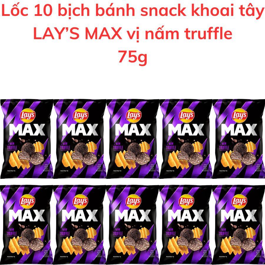 Bánh snack khoai tây LAY'S MAX nấm truffle 75g | Shopee Việt Nam