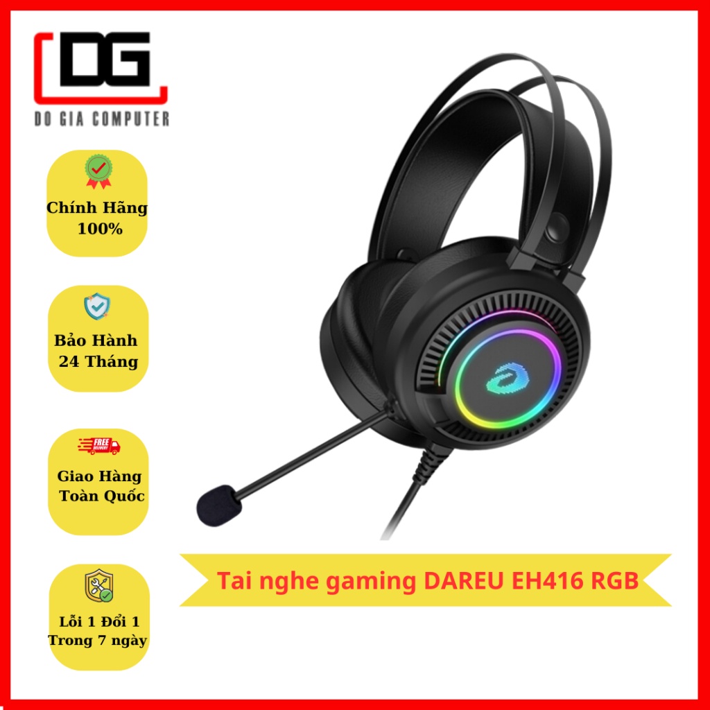 Tai Nghe Gaming DAREU EH416 RGB - Bảo Hành 12 Tháng | Shopee Việt Nam