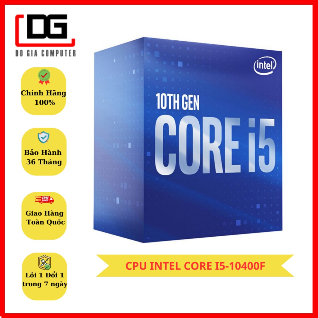 [FULL BOX] CPU INTEL CORE I5-10400F SOCKET INTEL LGA 1200, BẢO HÀNH 3 ...