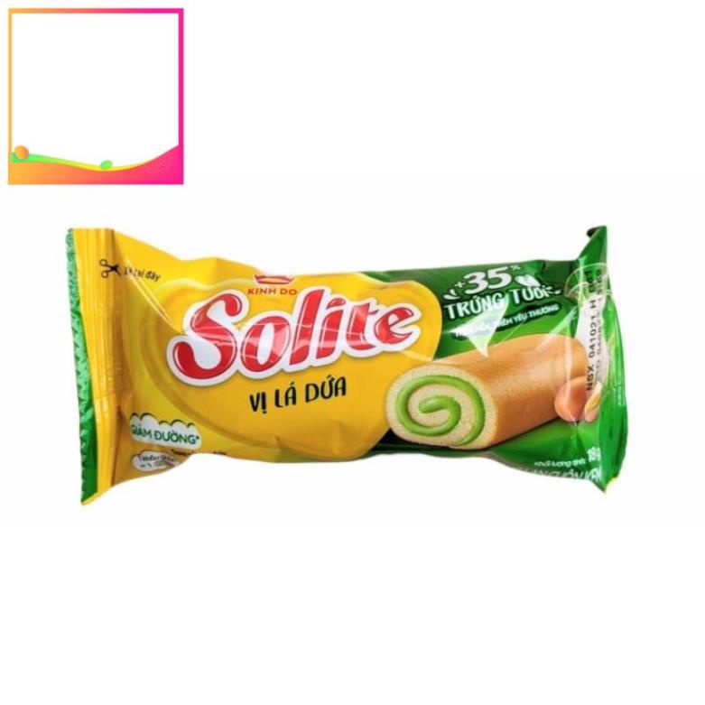 s8 Bánh bông lan cuộn nhân kem Solite gói 18g | Shopee Việt Nam