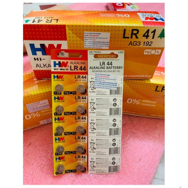 Pin LR44 / LR1130 / LR41 HW Vỉ 10 Viên Chính Hãng . | Shopee Việt Nam