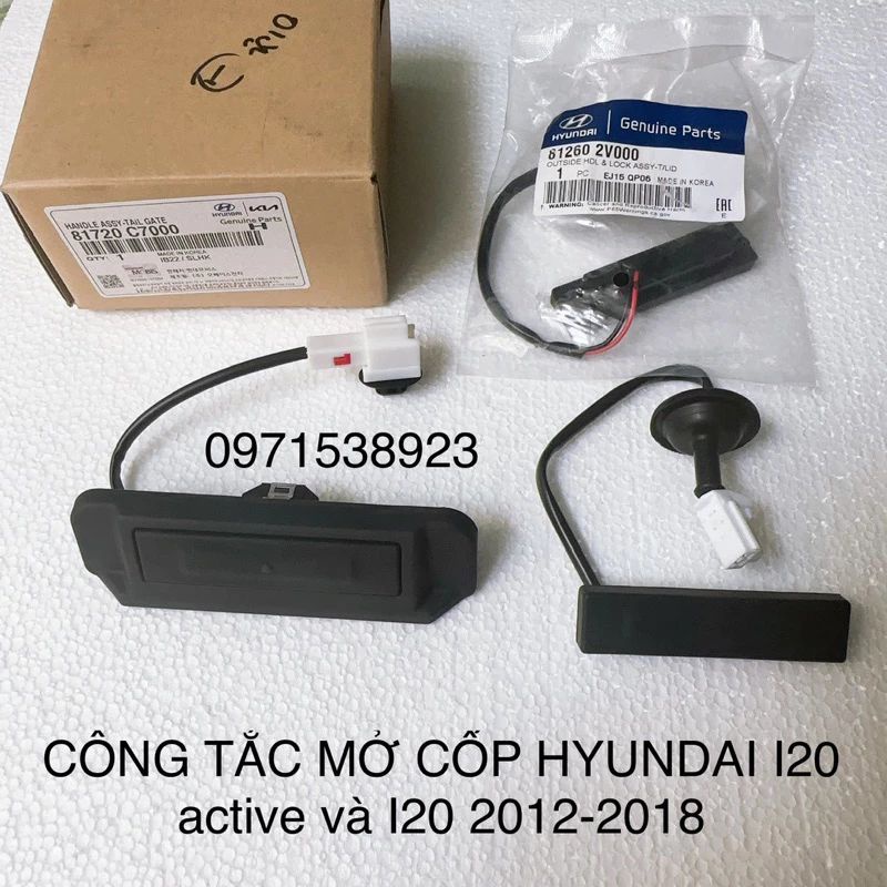 NÚT BẤM MỞ CỐP HẬU HYUNDAI I20 active và I20 2012-2018 81720-C7000 ...