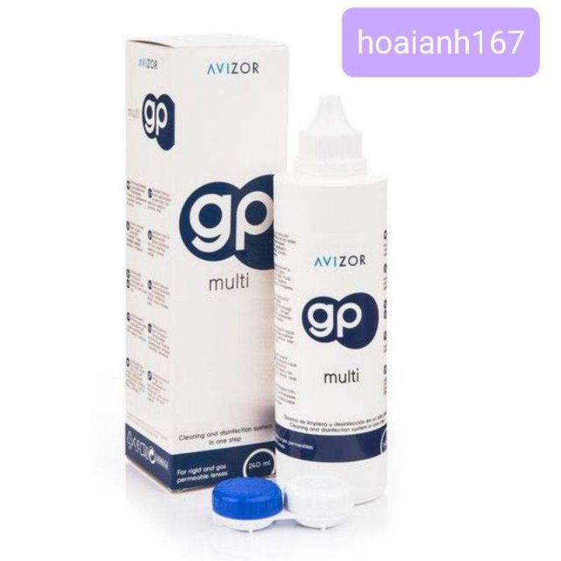 [Thanh lý] Dung dịch ngâm kính áp tròng cứng Avizor GP multi 240ml bị rách/móp vỏ | Shopee Việt Nam
