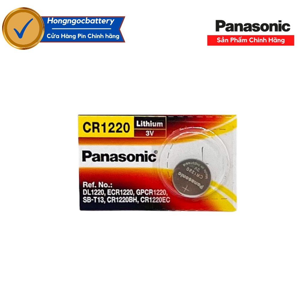 Pin CR1220 Panasonic 3V Lithium Vỉ 1 Viên | Shopee Việt Nam
