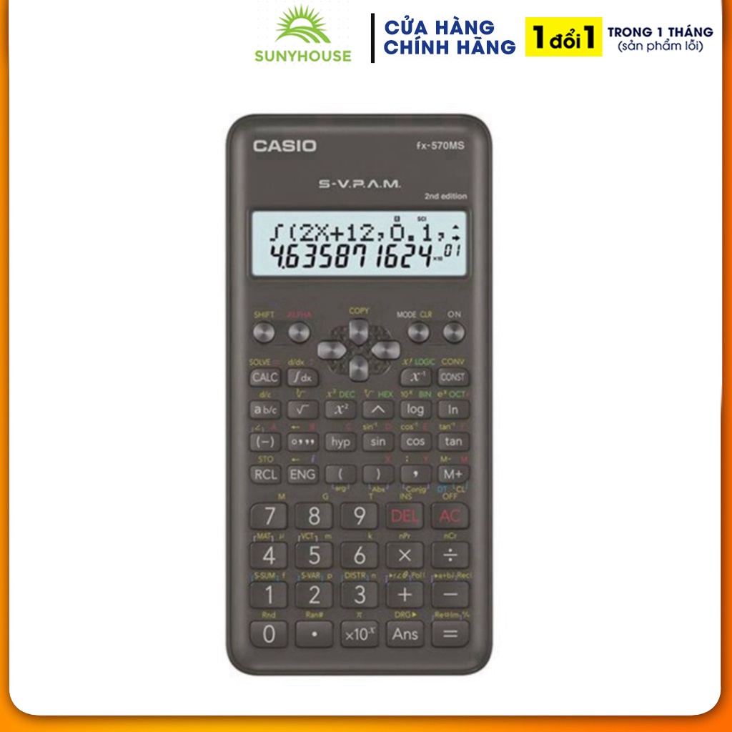 Máy Tính CASIO FX-570MS 2ND EDITION Máy Tính Học Sinh Giá Rẻ - Được ...
