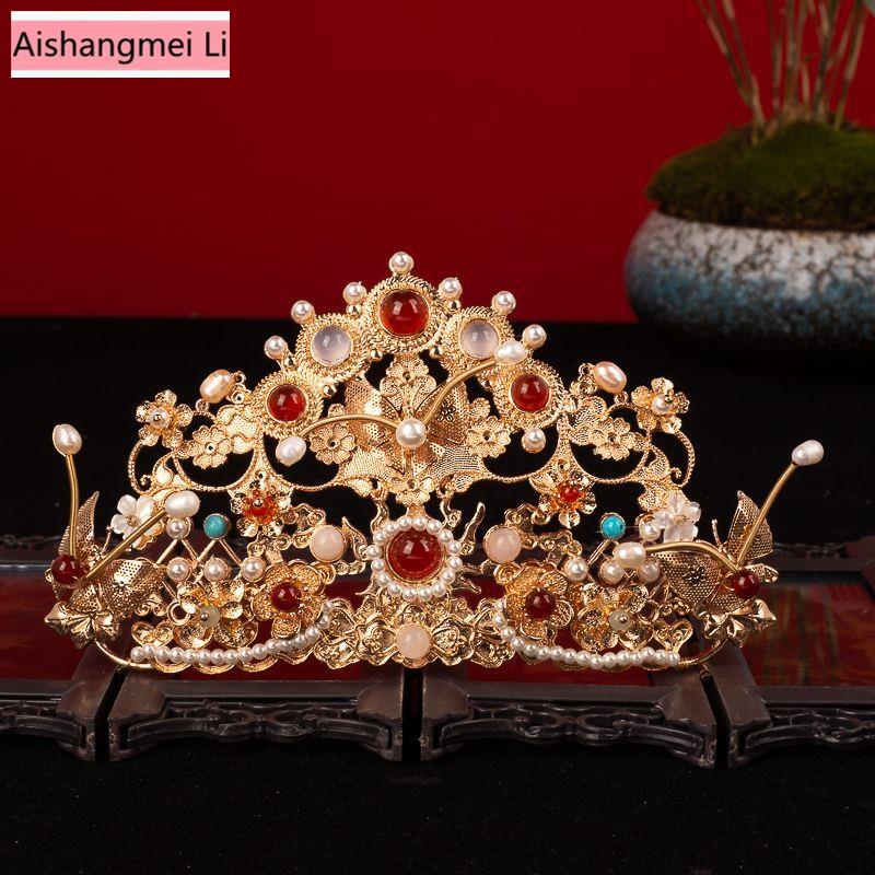 Phụ Kiện Cài Tóc Hình Vương Miện hanfu Cổ Điển Dễ Tháo Rời | Shopee ...