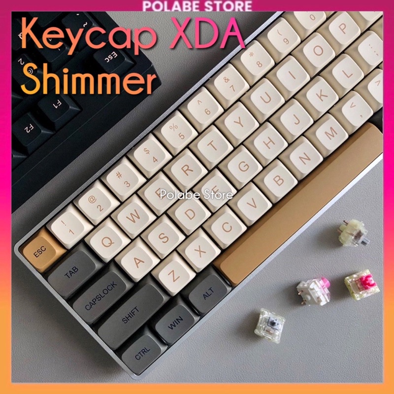 Keycap XDA Revelation Shimmer This is Plastic profile PBT Dyesub bàn ...