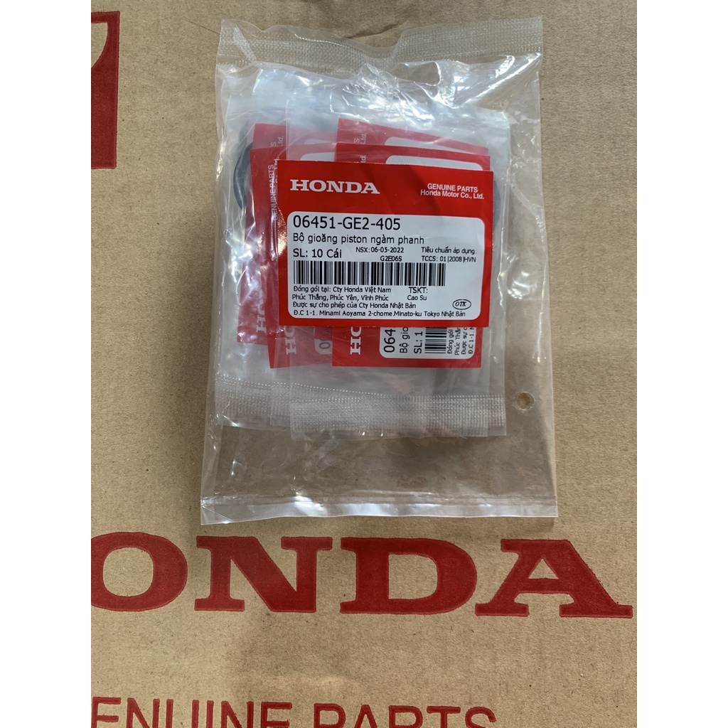 Bộ gioăng piston ngàm phanh WAVE RS100, RSX100,AB110, và 1 số mẫu xe ...