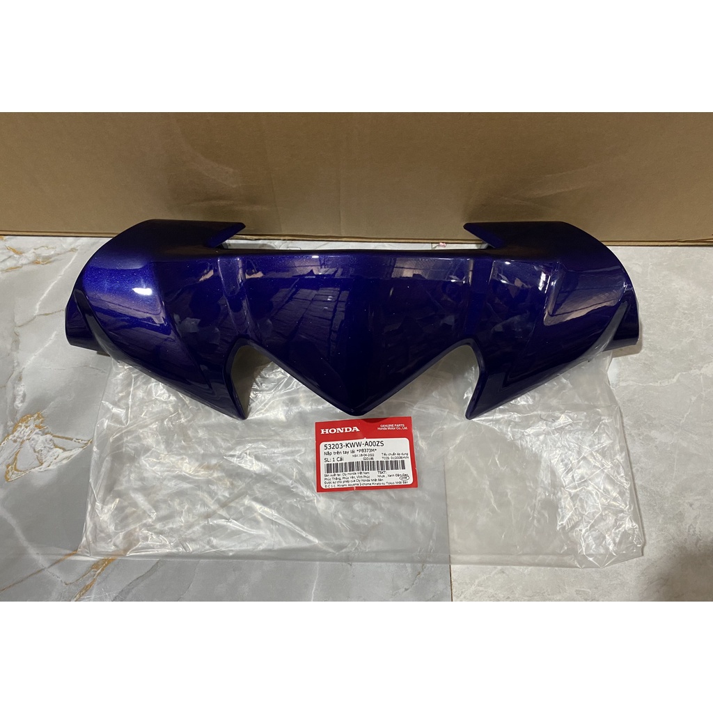Nắp trên tay lái | Ốp đầu WAVE S110 (2009-2011) màu Xanh đậm (53203-KWW ...