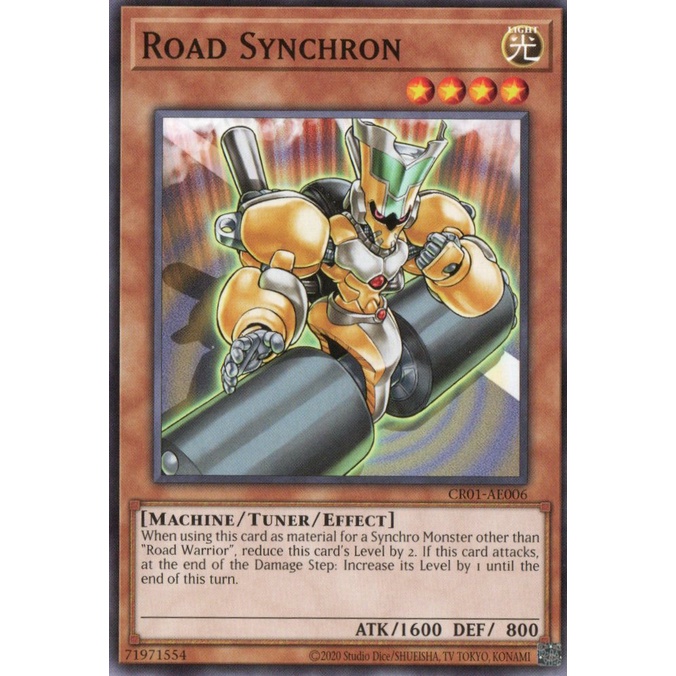 [ Bài Yugioh Chính Hãng ] CR01-AE006 Road Synchron (N) | Shopee Việt Nam