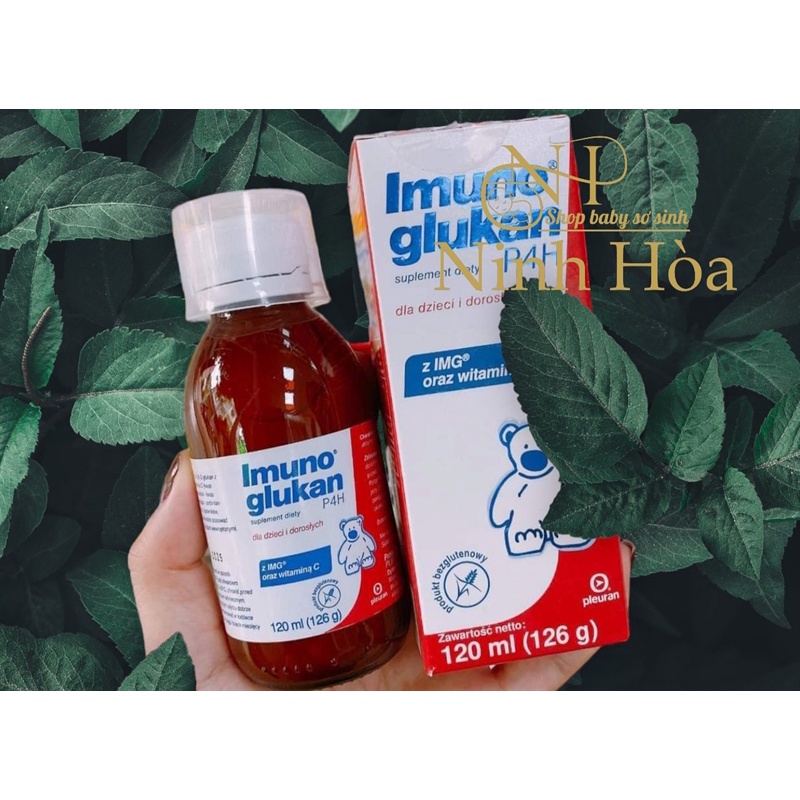 SIRO GẤU TĂNG MIỄN DỊCH IMUNOGLUKAN SYROP DLA DZIECI 120 ML ( 5 kí uống ...